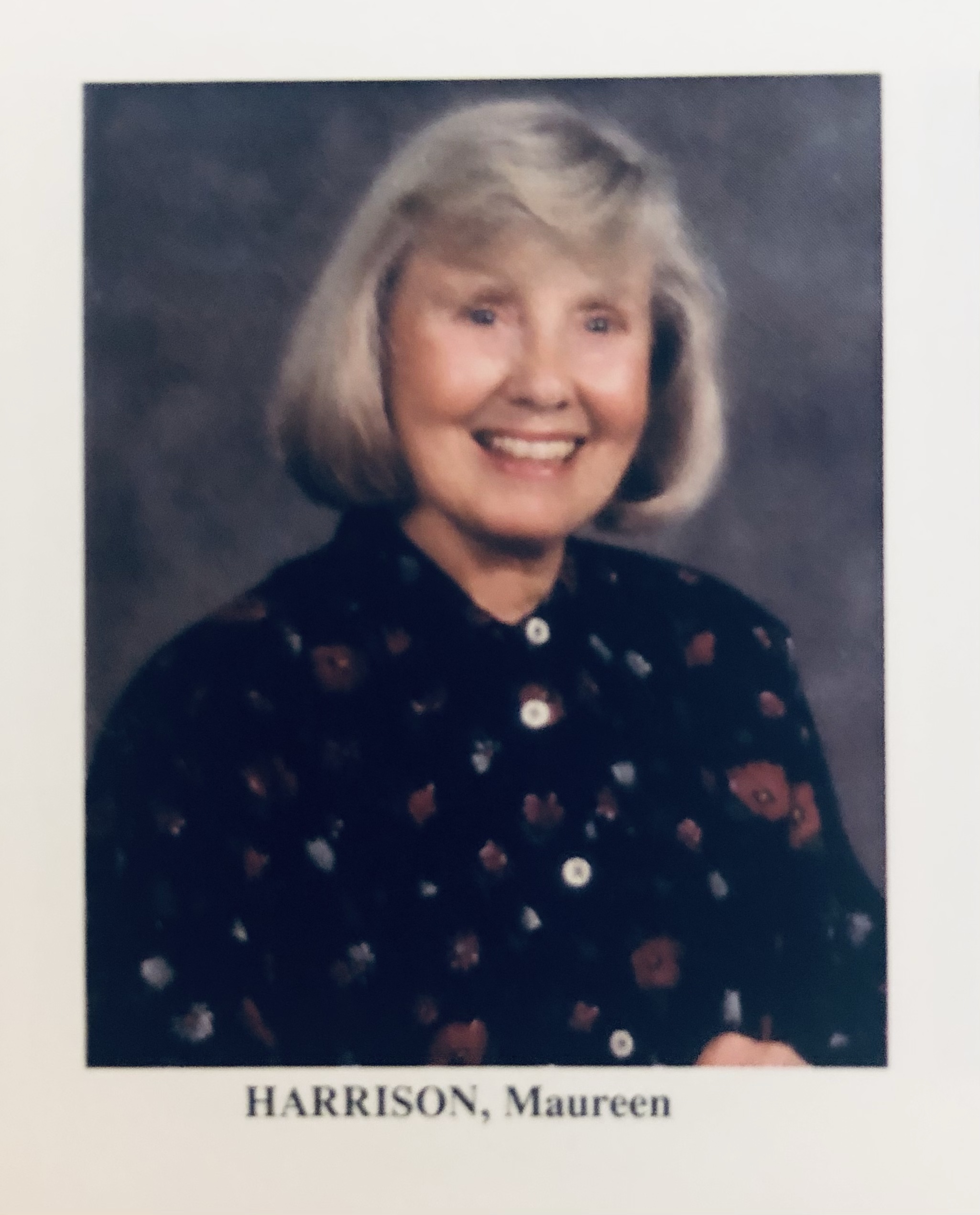 Giving Thanks for the late Maureen Harrison | Edhird's Blog